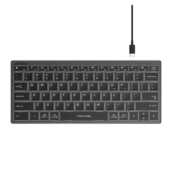 FX61 Scissor Switch Backlit Compact Keyboard – A4Tech